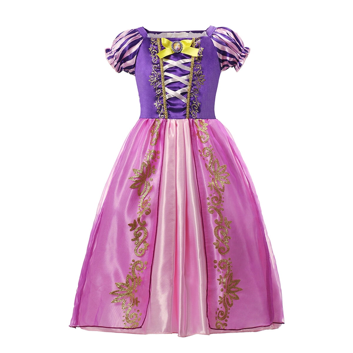 HAWEE Girls Dress Puff Sleeve Princess Sofia Purple Costume, for ...