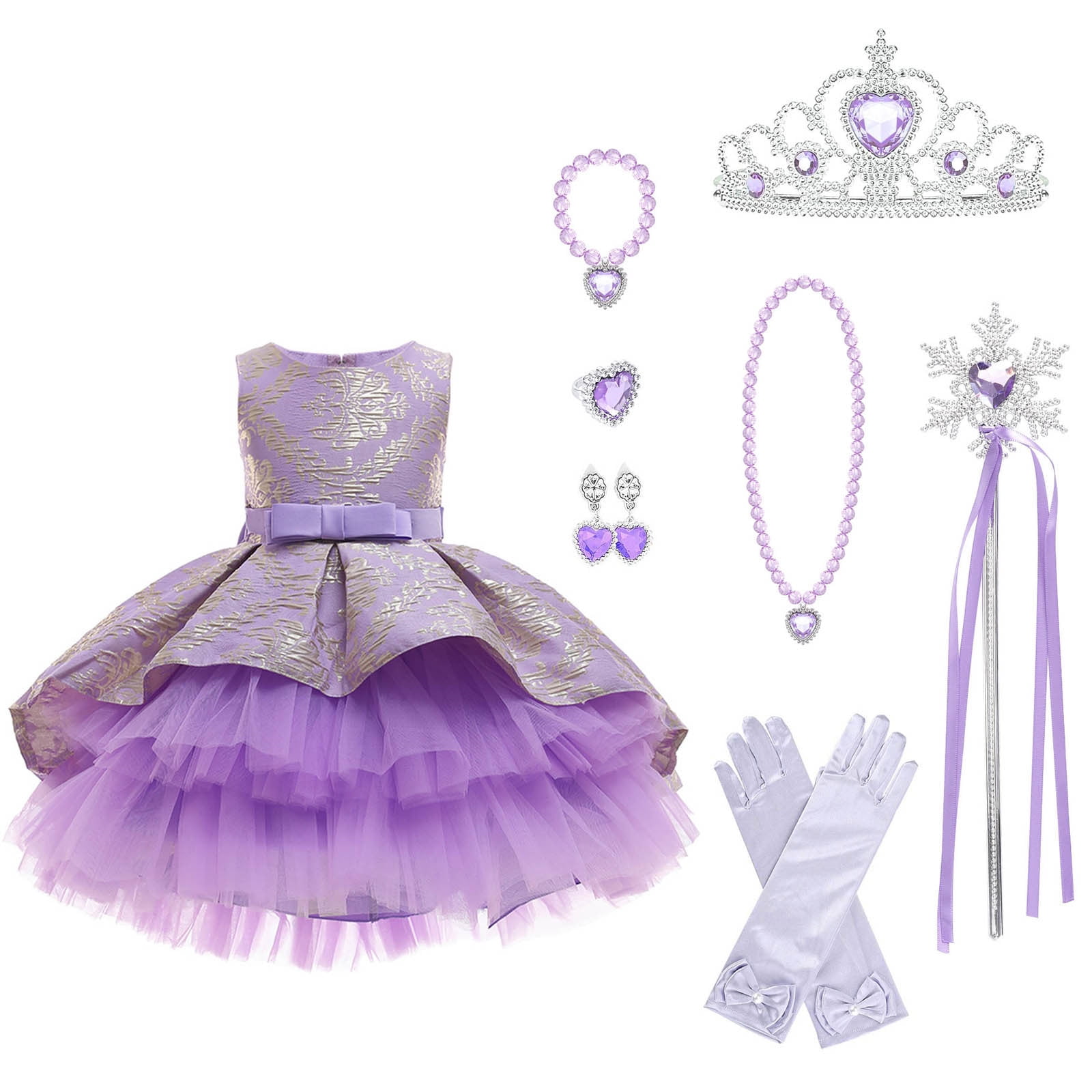 HAWEE Girls High Low Party Dresses, Princess Ball Gowns for 1-8 Year ...