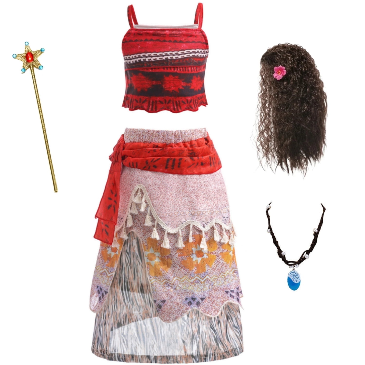 HAWEE Girls Ocean Princess Costume Dress up Princess Adventure Costume ...