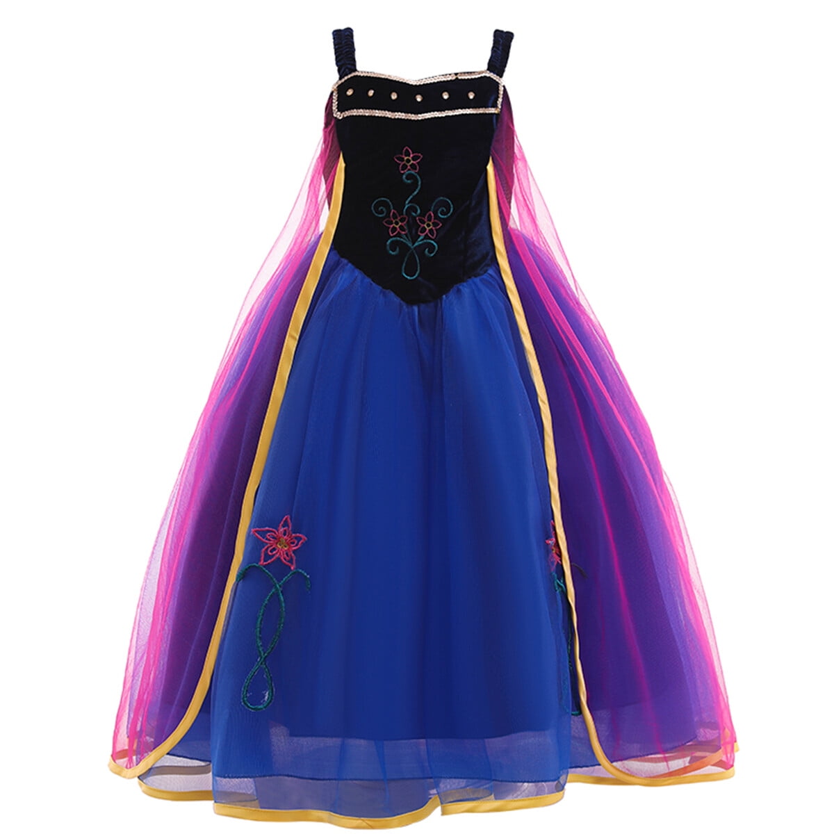 HAWEE Princess Anna Costumes Birthday Party Fancy Dress Up for Little ...