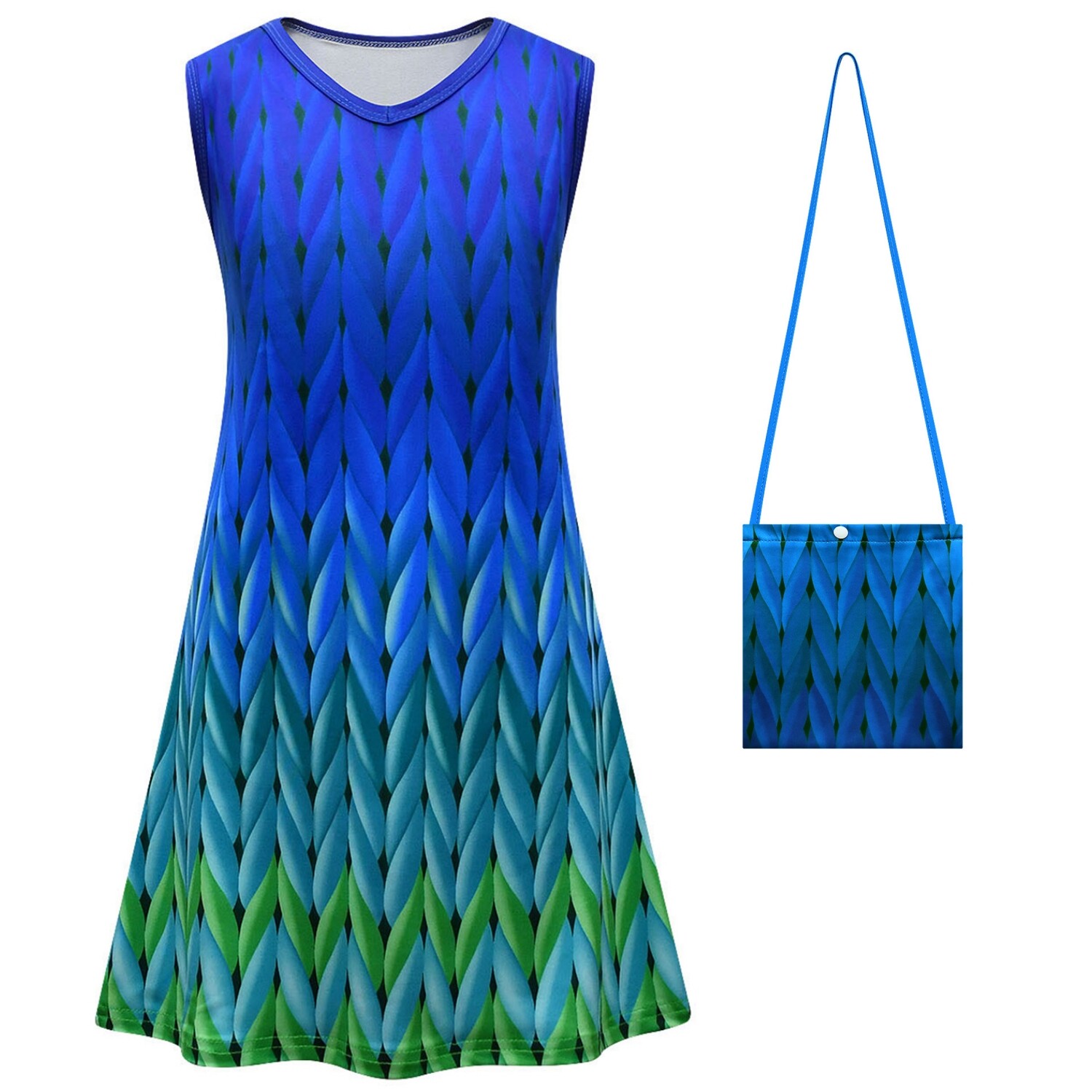 HAWEE Girls Princess Elf Fancy Dress Halloween Poppy Costume Cosplay ...