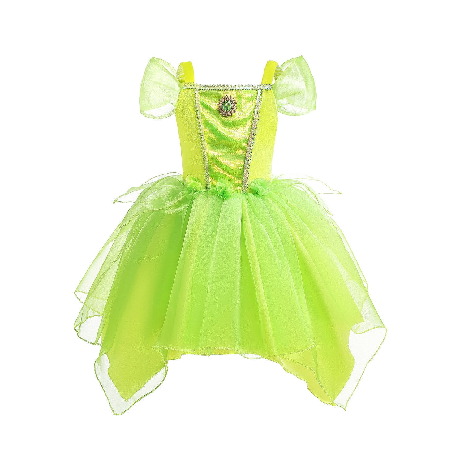 HAWEE Girls Princess Tiana Dress Fairy Costume Dress up Toddler Kids ...