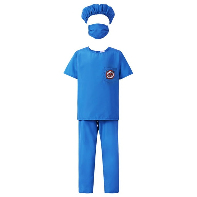 HAWEE Kids Doctor Costume Role Play Lab Coat and Kit with Stethoscope ...