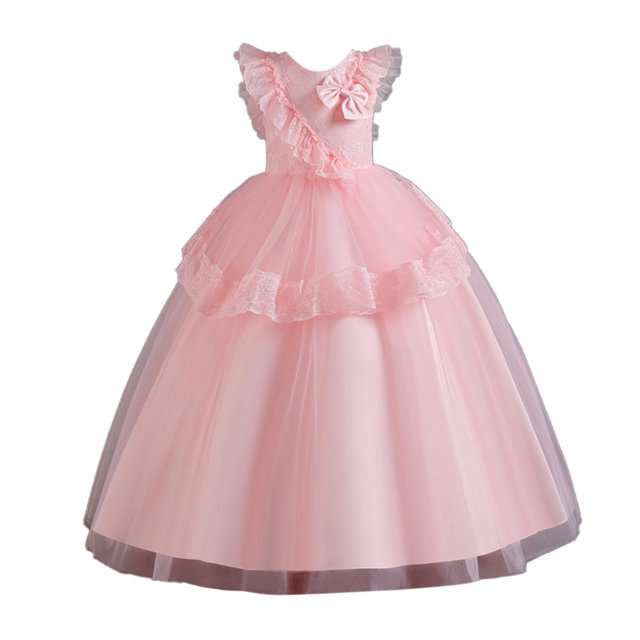 HAWEE Little Girl Lace Dress Big Girls Princess Pageant Birthday Party ...