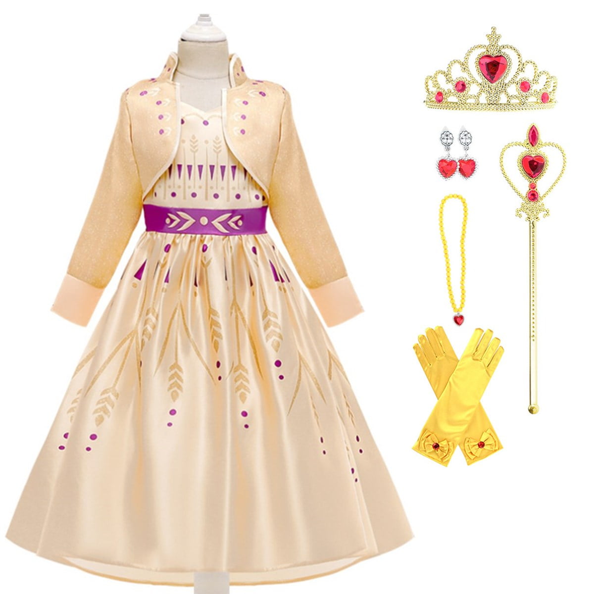 HAWEE Princess Dress - Princess Cosplay Birthday Party Dress up Costume ...