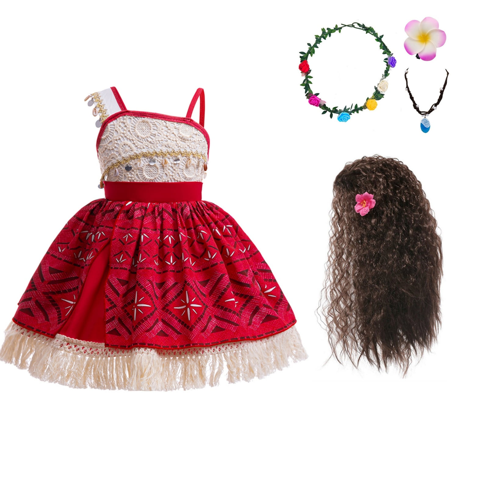 HAWEE Princess Moana 2 Dress Costume for Girls Adventure Outfit Island ...