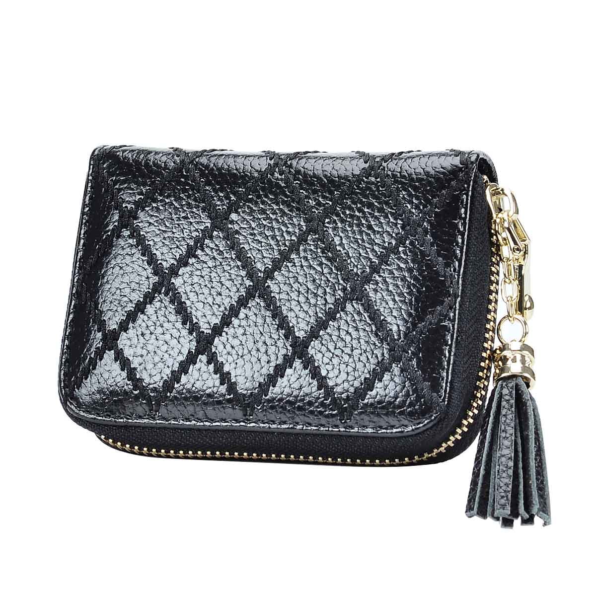 HAWEE RFID Credit Card Wallet for Women Accordion Genuine Leather 15 ...