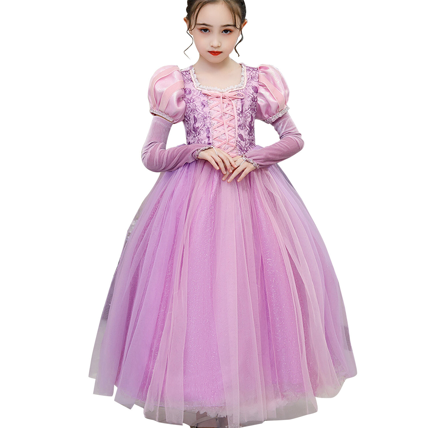 HAWEE Rapunzel Dress for Girls Princess Rapunzel Costume Dress Up ...
