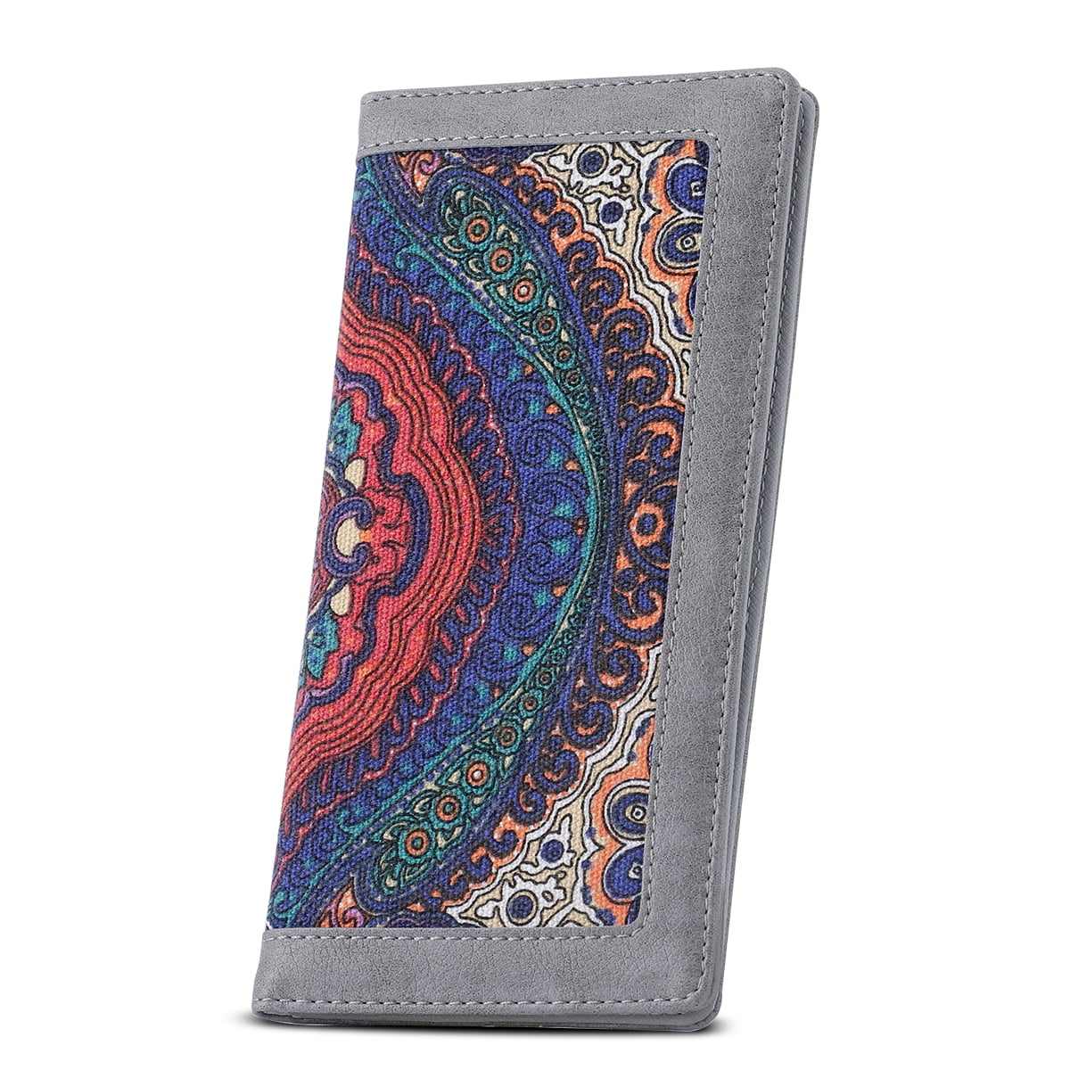 HAWEE Slim Bifold Wallet for Women, RFID Blocking Long Purse Thin ...