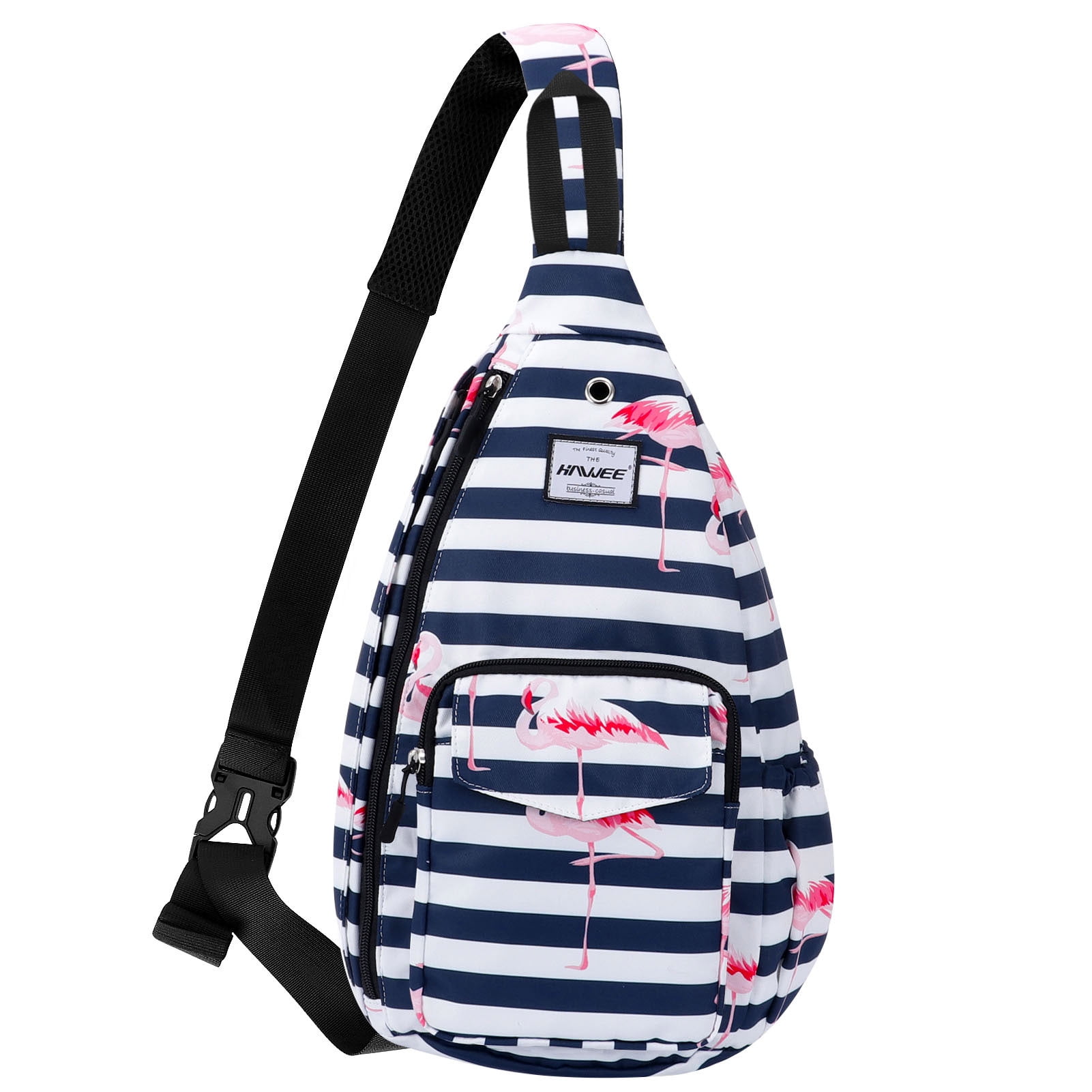 HAWEE Sling Backpack Purse for Women Waterproof Chest Bags, Flamingo ...