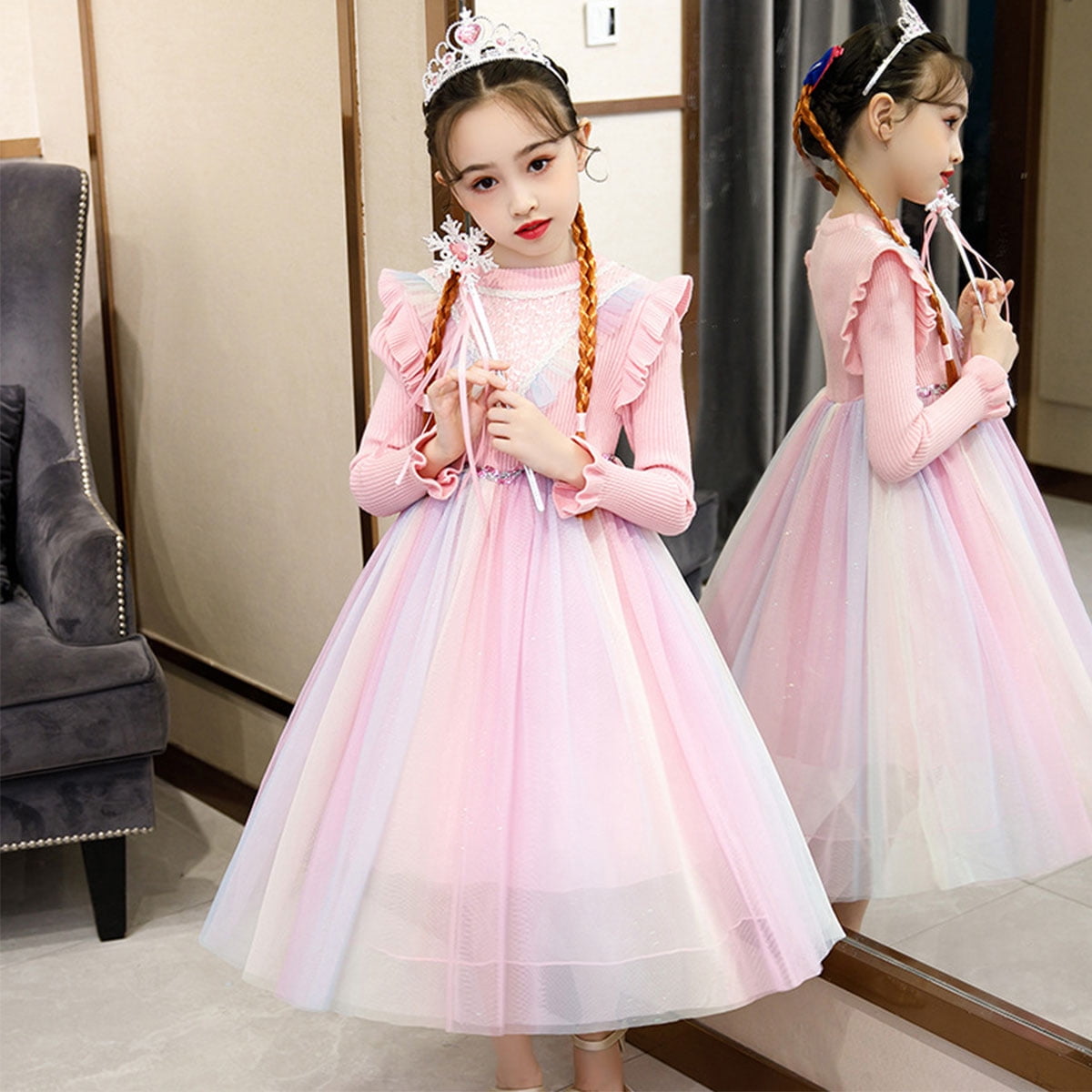 Pink Snow Princess Costume