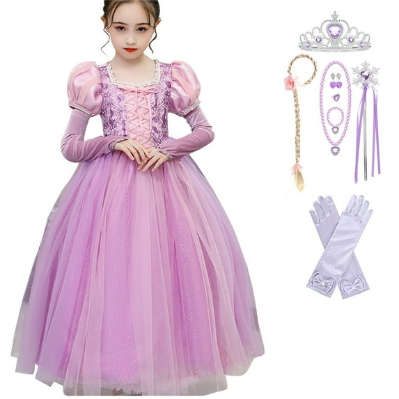 HAWEE Sofia Purple Dress for Girls Princess Costume Dress Up for Little ...