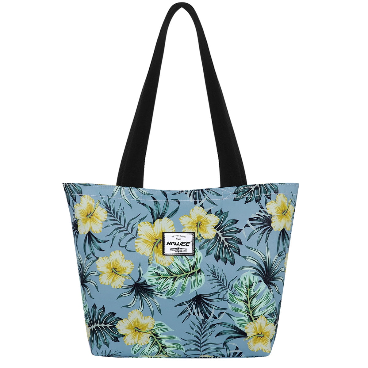 HAWEE Tote Bag with Zipper for Women Girls with Bottle Pockets Heavy ...