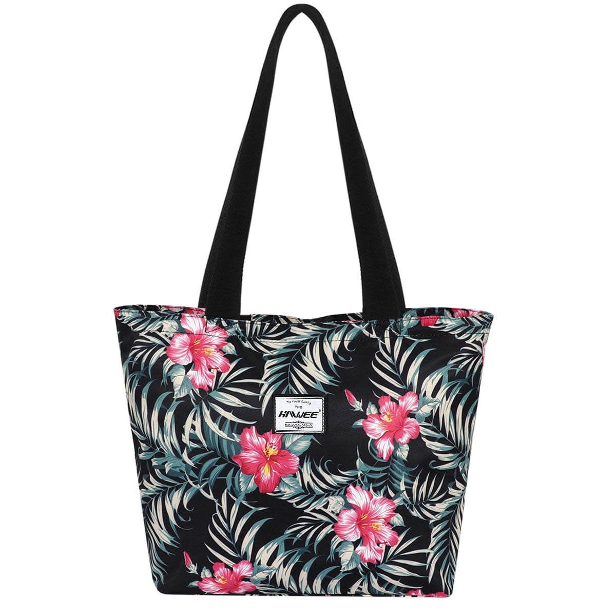 HAWEE Tote Bag with Zipper for Women with Bottle Pockets Heavy Duty ...