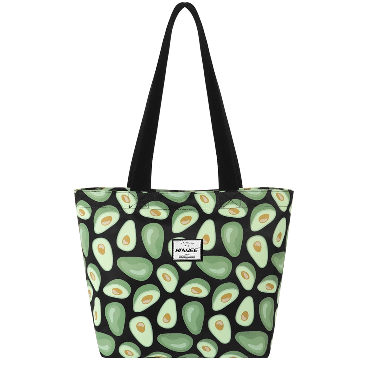 HAWEE Waterproof Avocado Print Tote Purse with Zipper for Women Heavy ...