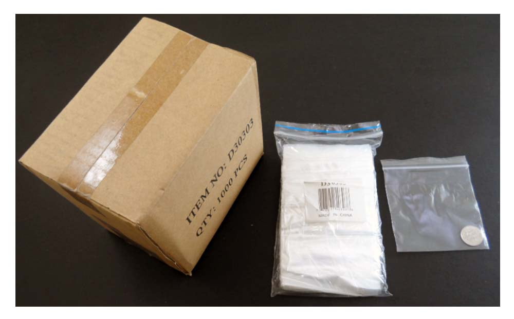 HAWK 1000 Count Plastic Resealable Bags | 3" x 3" (7.6 cm x 7.6 cm ...