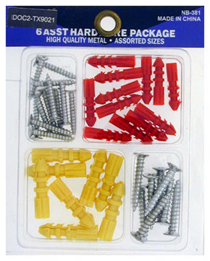HAWK (2 Pac) Drywall Plugs & Screws Superior Hold & Design | Great For ...