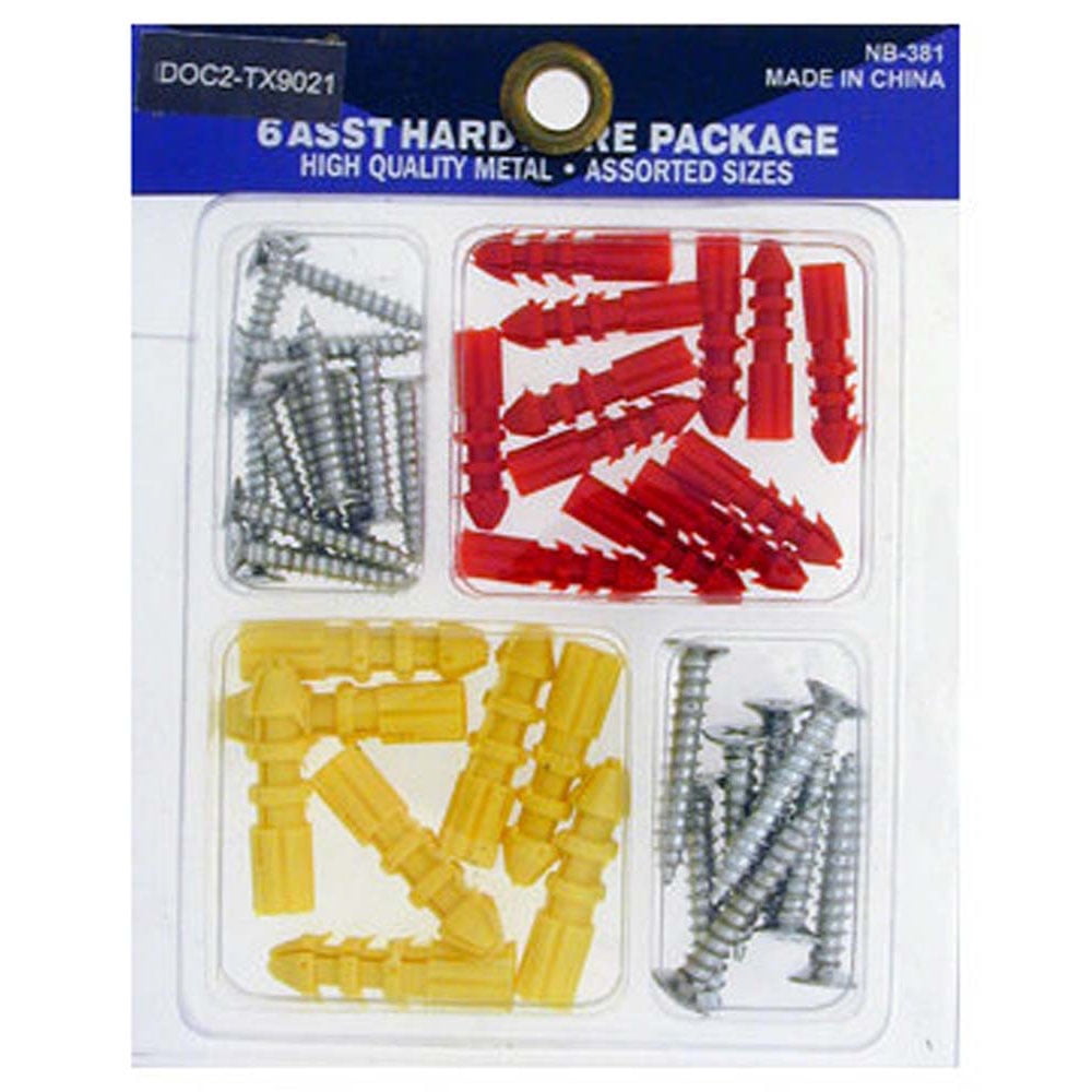 HAWK (2 Pac) Drywall Plugs & Screws Superior Hold & Design | Great For ...