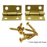 HAWK (2 Pack) 1" Utility Hinges with Screws | Durable Small Hinge Pack ...