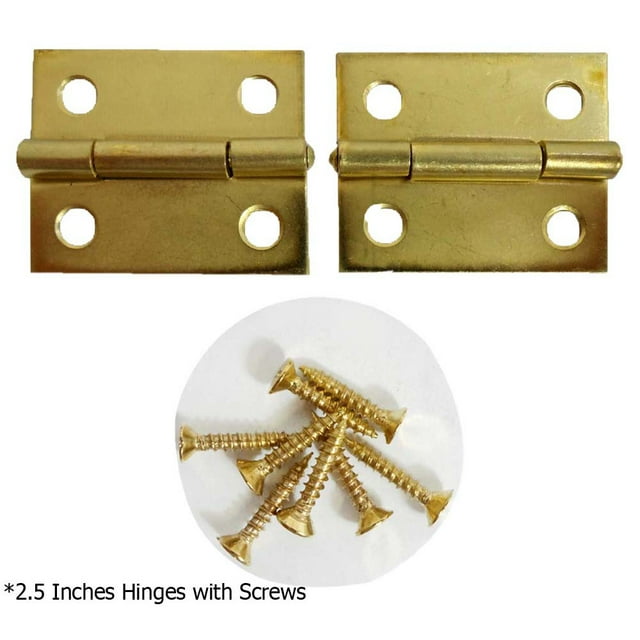 HAWK (2 Pack) 2 Piece 2.5" Utility Hinges with Matching Screws | Secure ...
