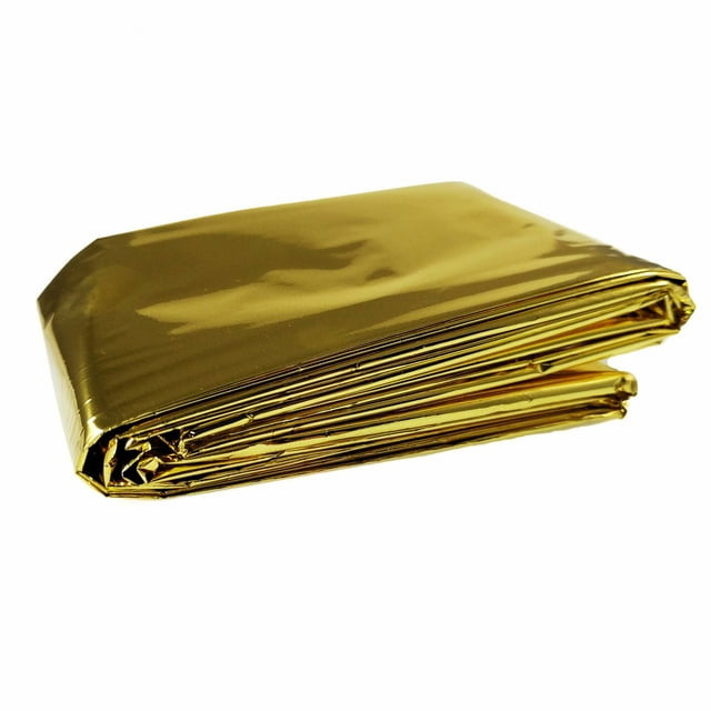 HAWK (2 Pack) Dual-Sided Gold & Silver Emergency Blanket | 52" (132 cm ...