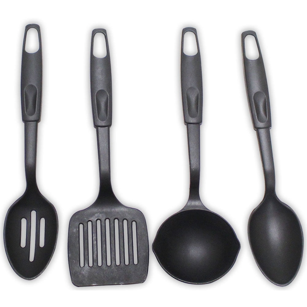 HAWK 4-Piece Nylon Utensil Set | 11" (28 cm) Each | Heat-Resistant, Non ...