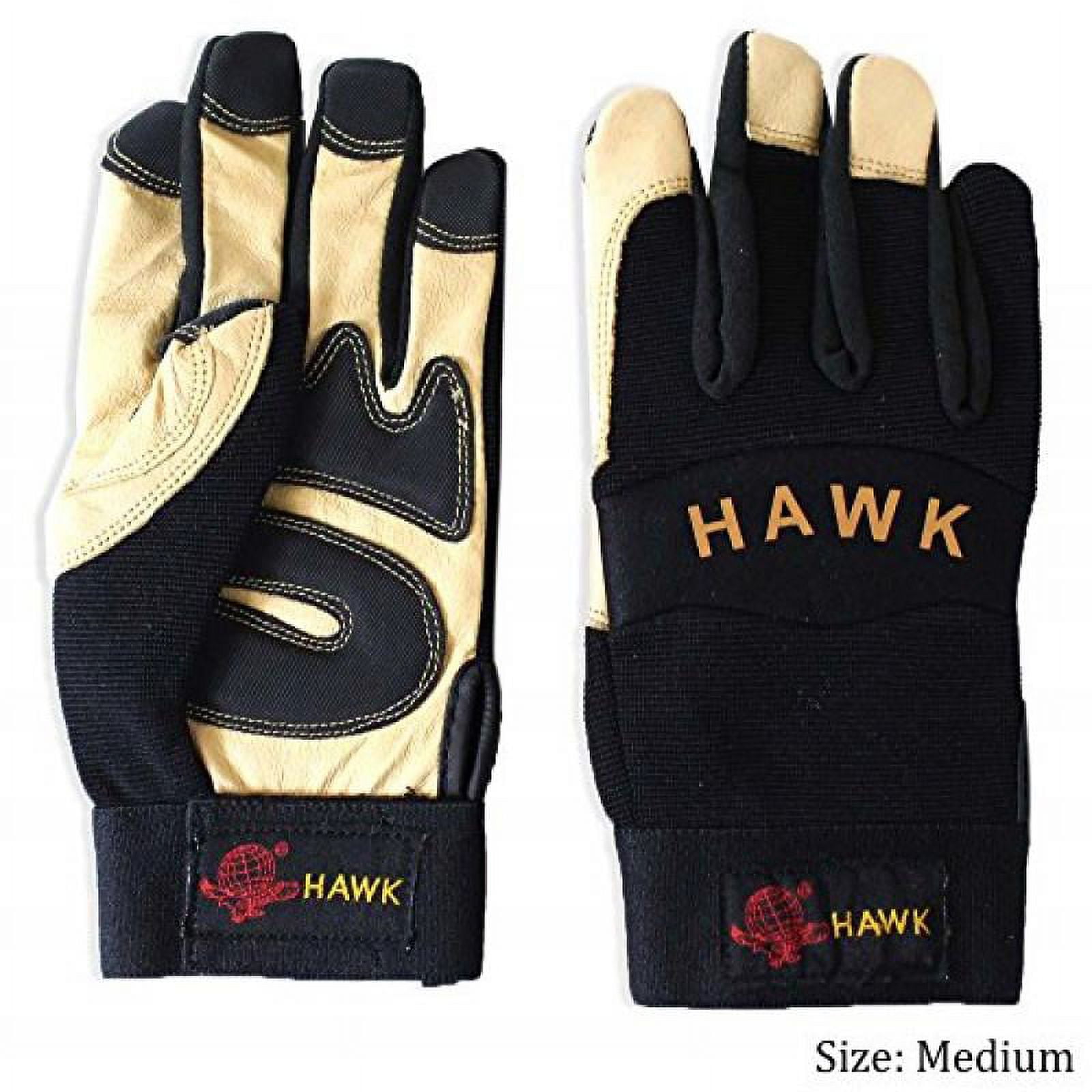 HAWK Men's Medium Mechanic's Gloves | Top Grain Pig Leather ...