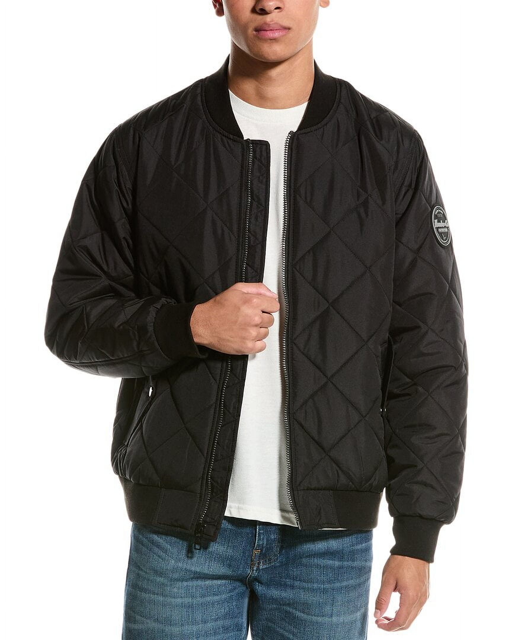 HAWKE & Co. mens Diamond Quilted Bomber Jacket, XL, Black - Walmart.com
