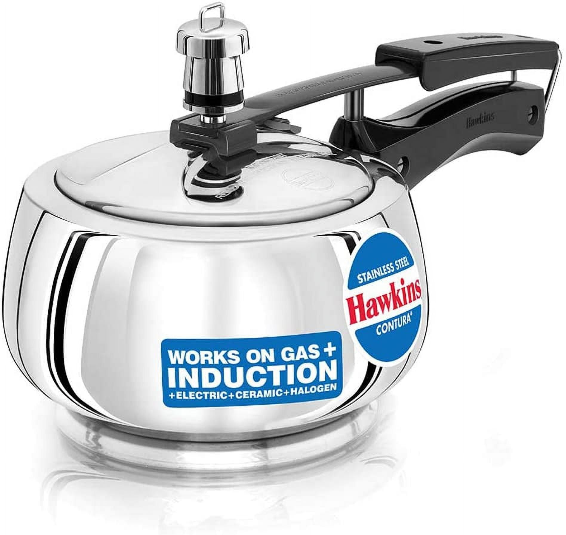 HAWKINS Contura Stainless Steel Pressure Cooker For Induction, Gas And ...
