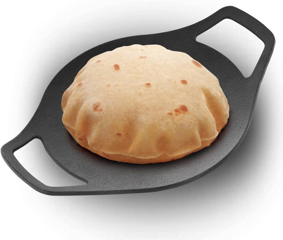 HAWKINS Futura 24 cm Cast Iron Griddle Tava - Walmart.com