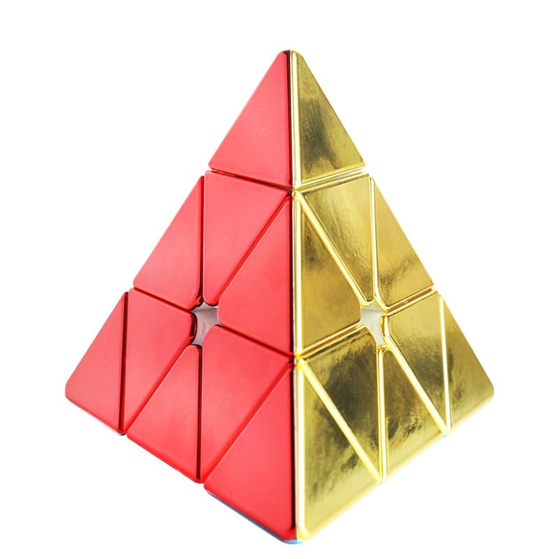HAWKISTER Adult Sheng(Shou) Legend 3X3 Pyraminx Cube Metallic Mirror ...