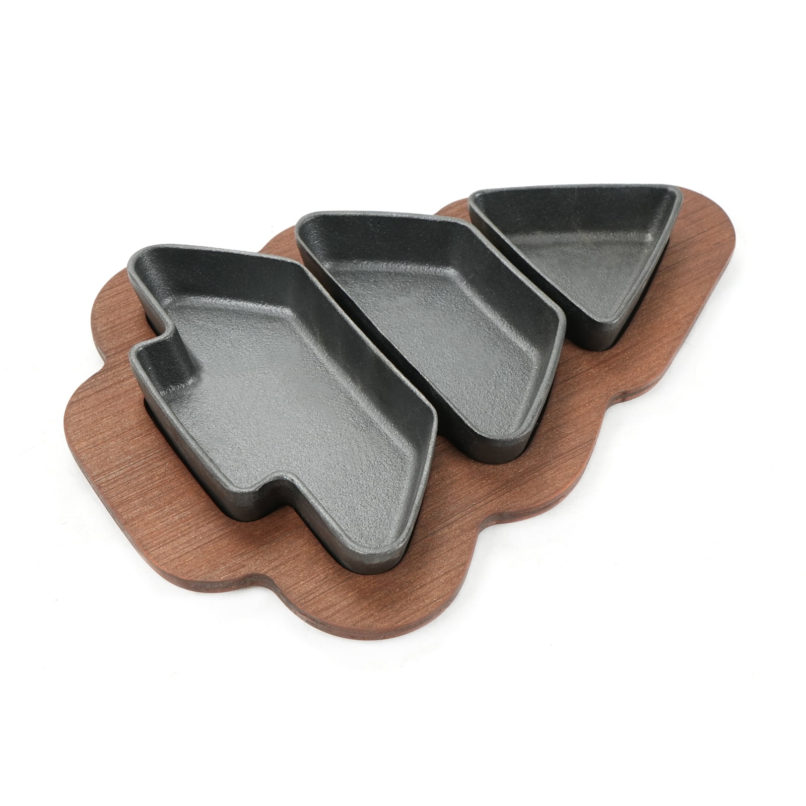 HAWOK Cast Iron Pre Seasoned Dish, 12"x 8.5", Mini Bake Server,Salad ...