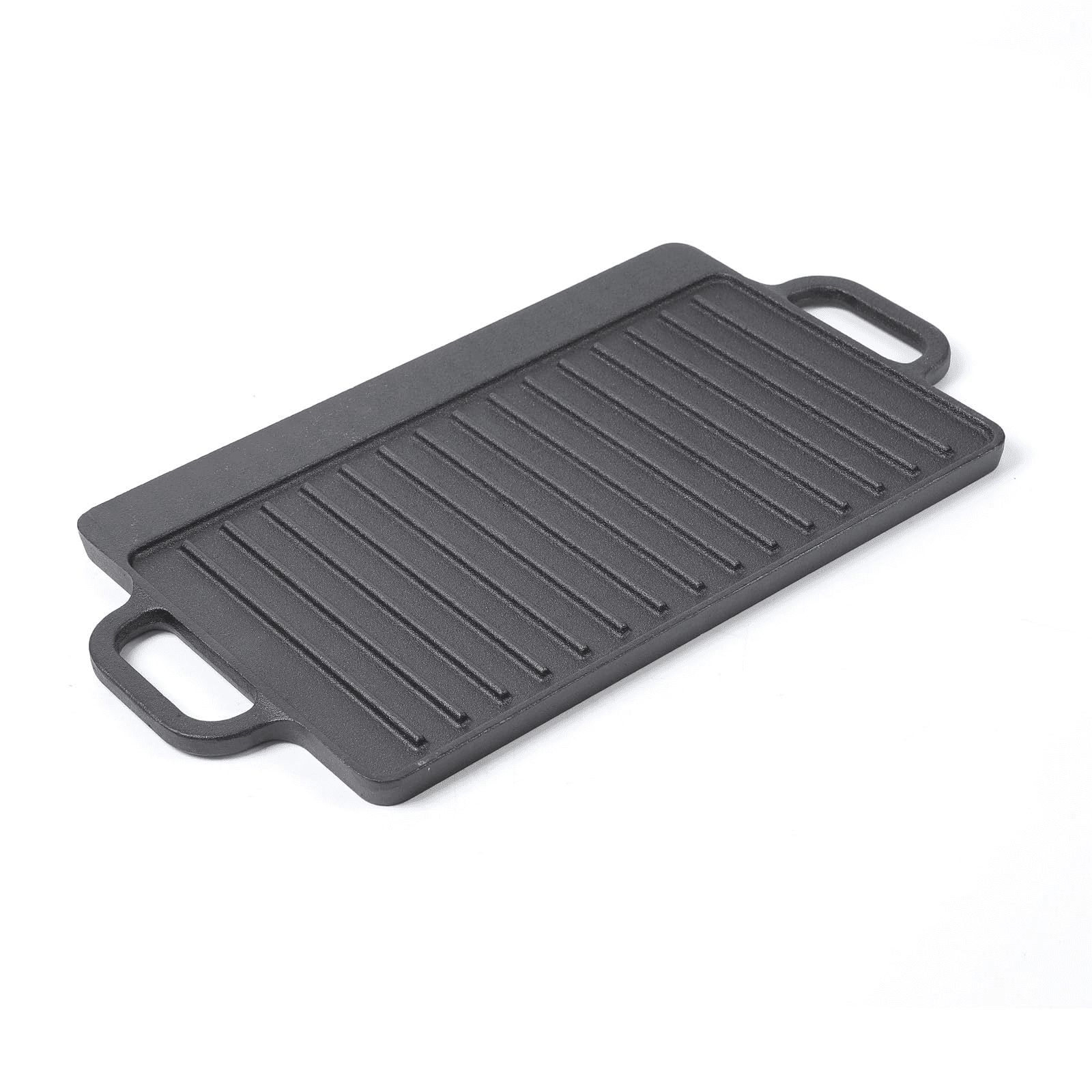 HAWOK Cast Iron Reversible Grill Rectangular Griddle 12.6x8 inch ...
