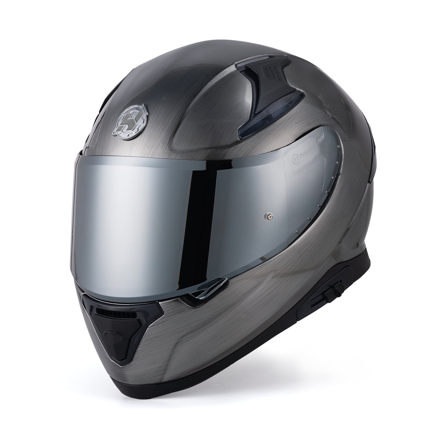 HAX Full Face Motorcycle Helmet with Dual Rear Wing, Motorbike Street ...