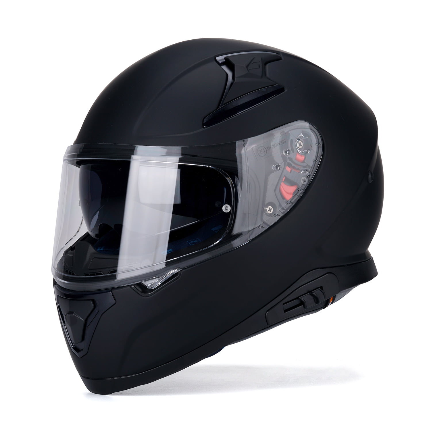 HAX Full Face Motorcycle Helmet with Dual Rear Wing, Motorbike Street ...