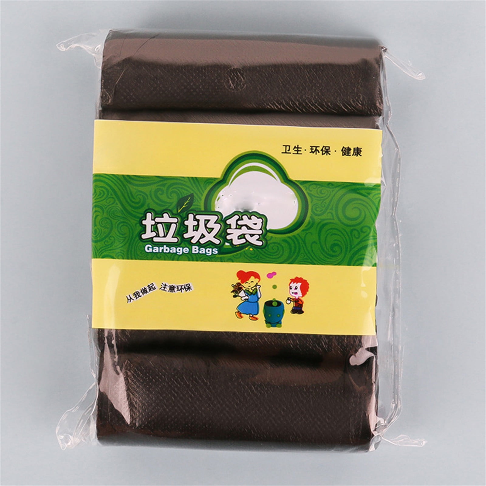 HAXIHA 5 Roll Garbage Bag With New Materials 5 Roll Household Plastic ...