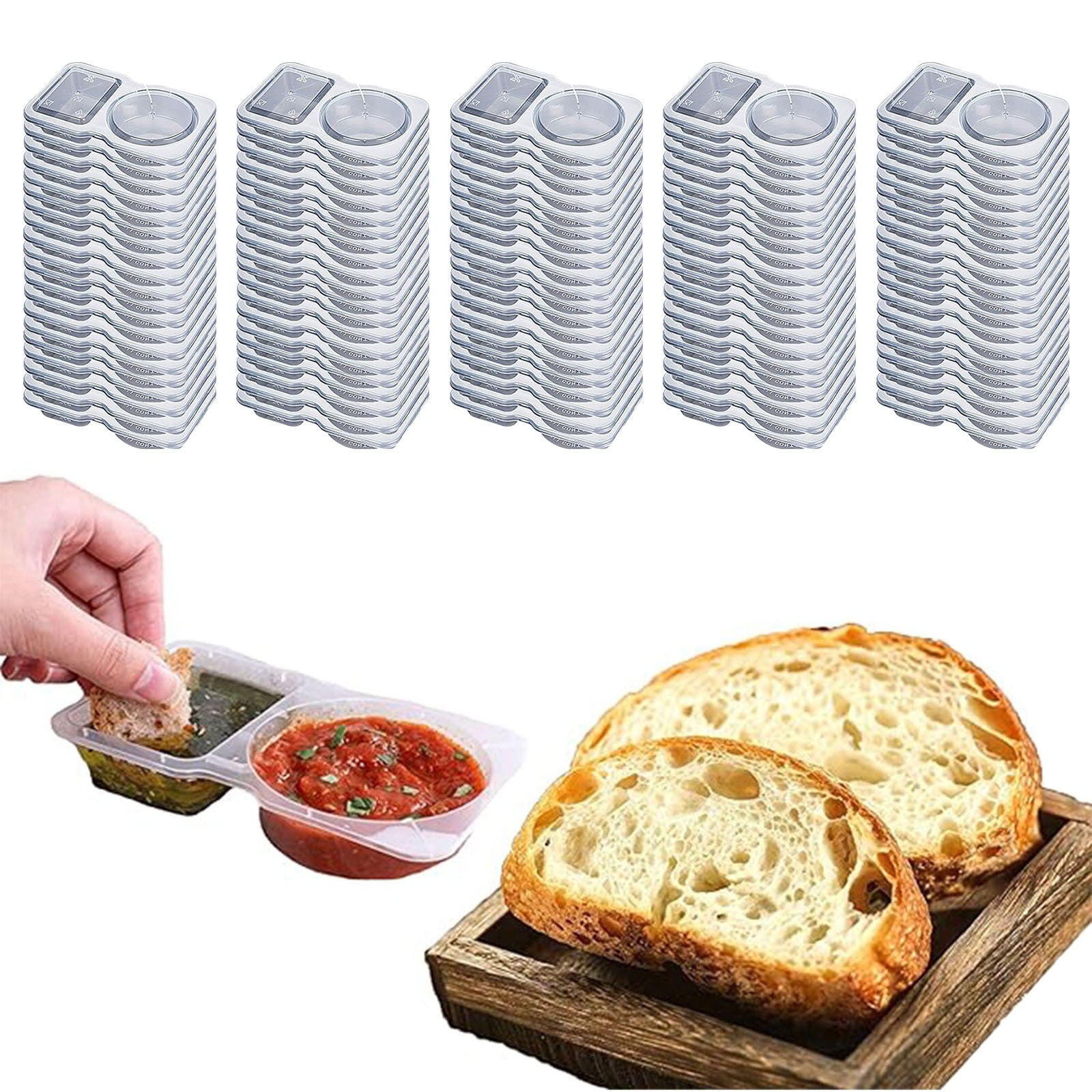 HAXIHA Double Compartment Condiment Storage Box Design Perfect For ...