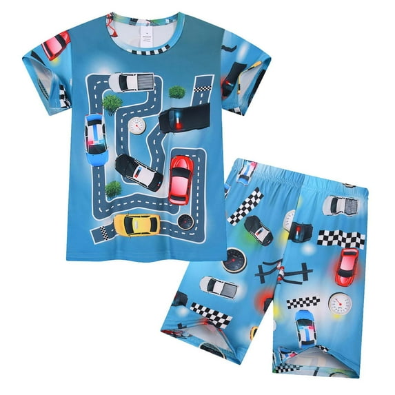 HAYIMI Child Boys Girls Summer Outfits O-Neck Short Sleeve T-Shirts ...