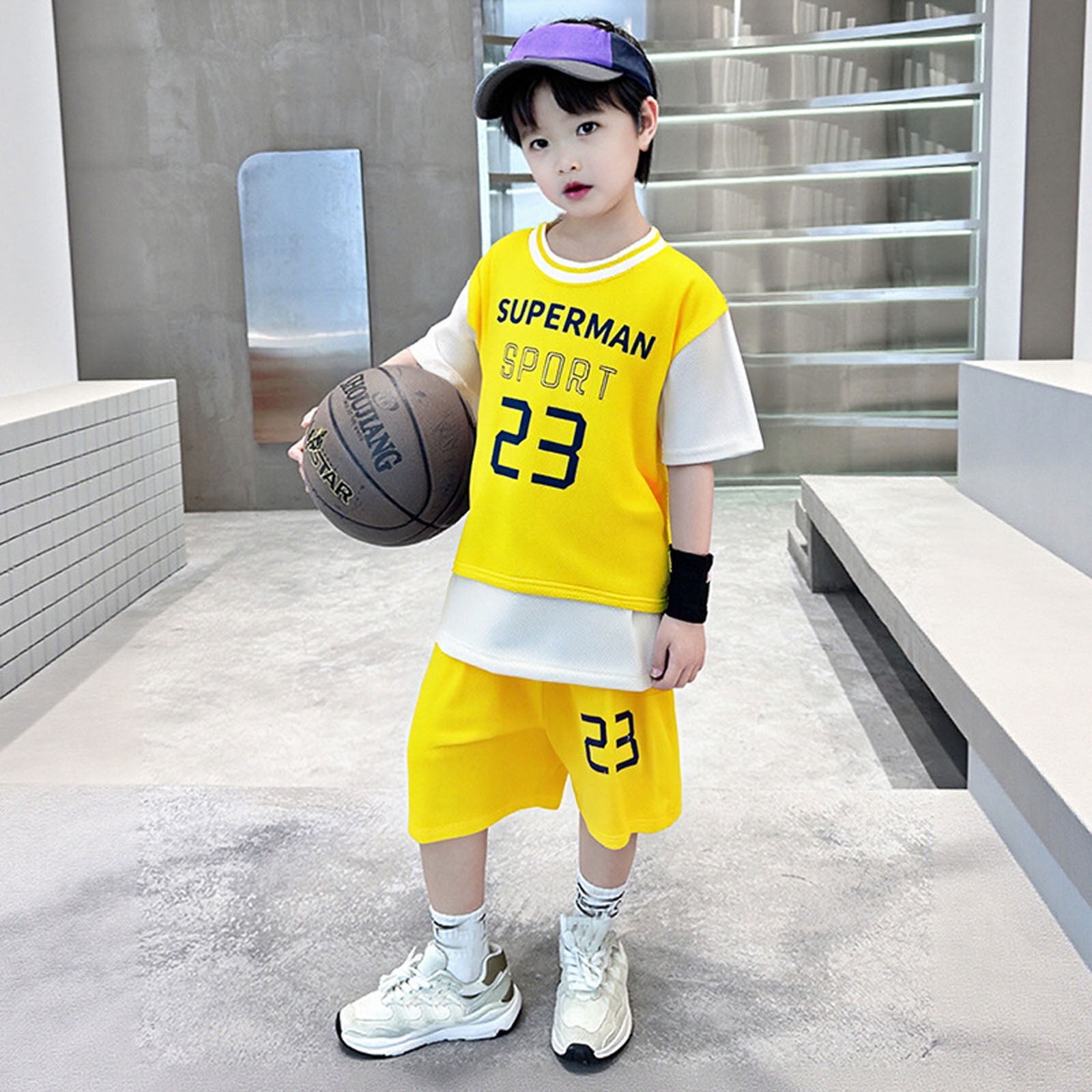 HAYIMI Child Boys Summer Outfits 2 Piece Set Casual O-Neck Short Sleeve ...