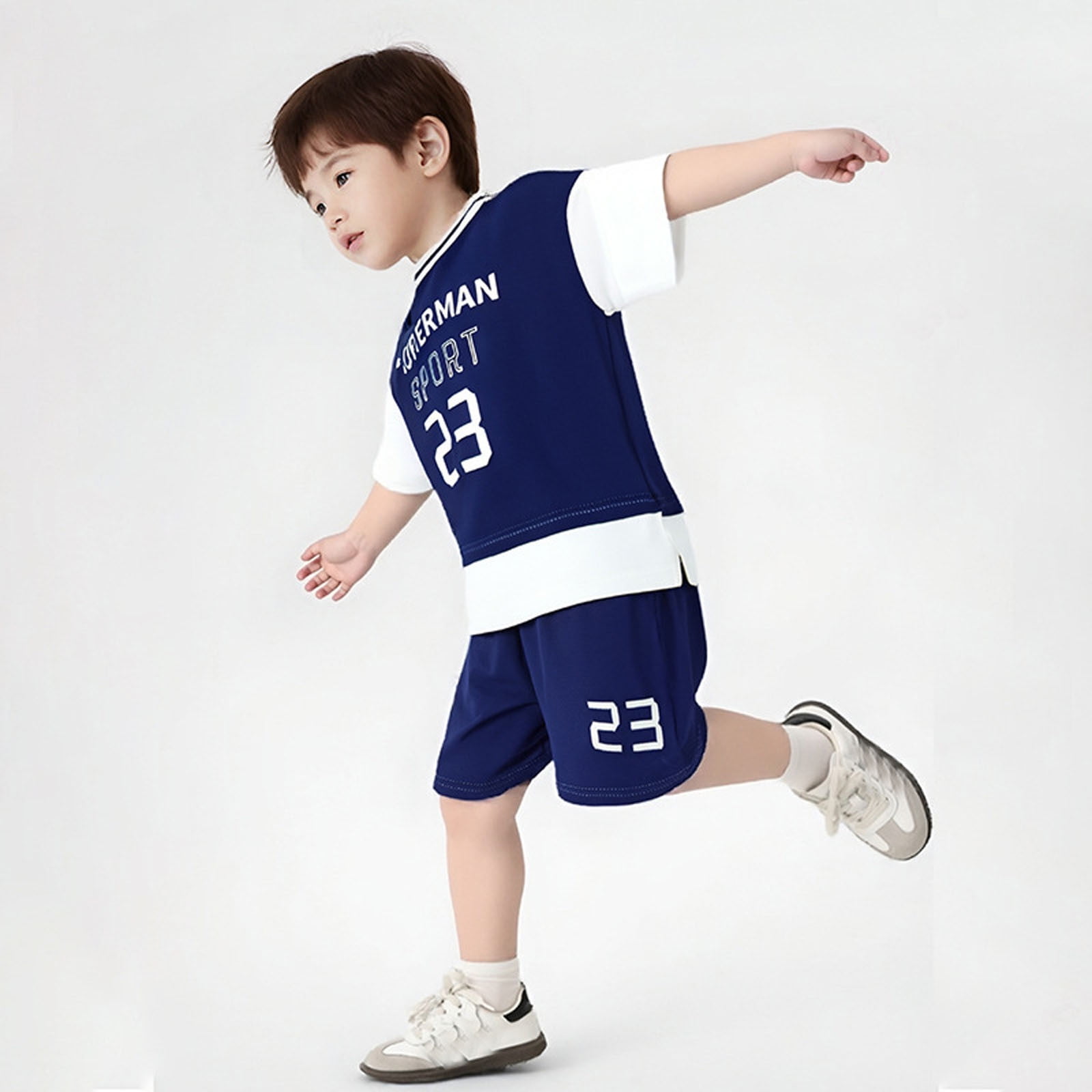 HAYIMI Child Boys Summer Outfits 2 Piece Set Casual O-Neck Short Sleeve ...