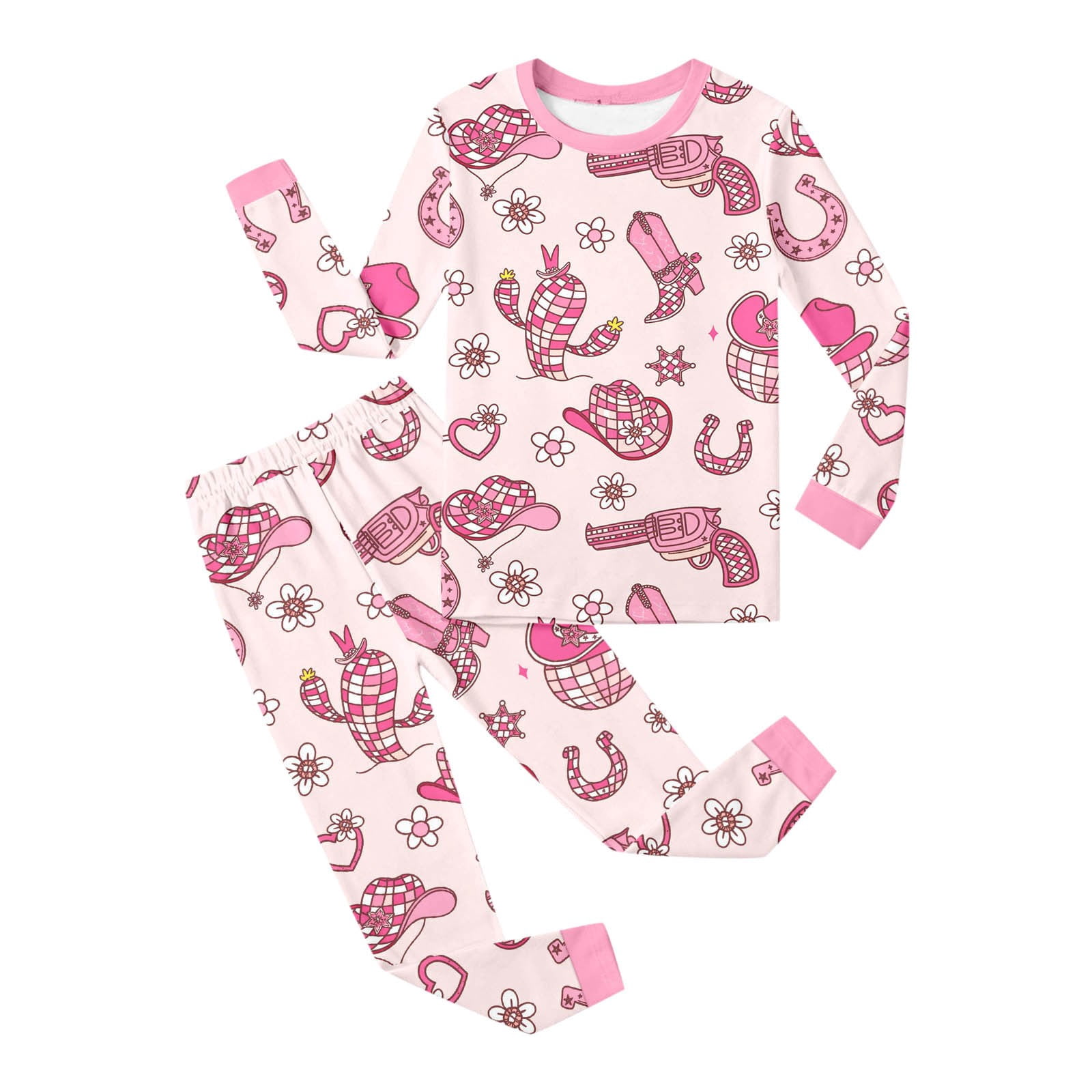 HAYIMI Girls Casual Long Sleeve Tops And Pants Soft Playwear Outfit ...