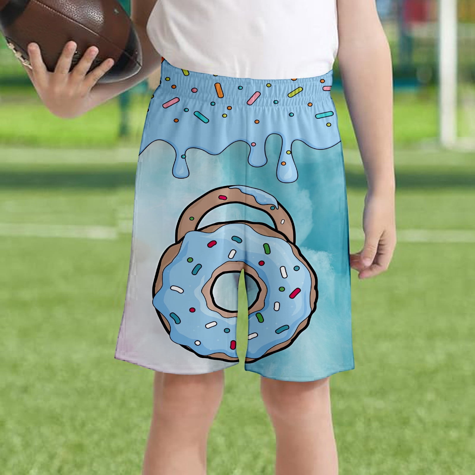 HAYIMI Kids Boys Baseball Shorts Toddler Ice Cream Summer Casual ...