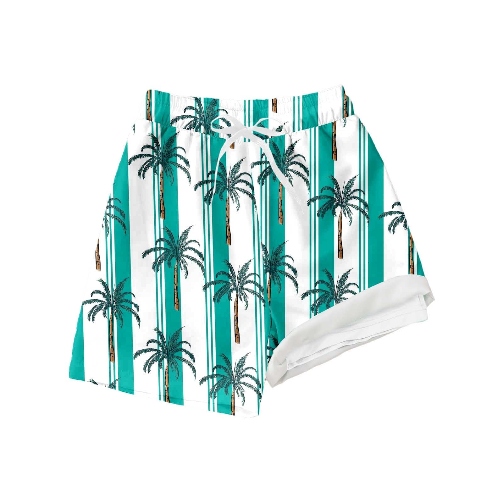 HAYIMI Kids Boys Fashion Swim Trunks With Compression Liner Stretch ...