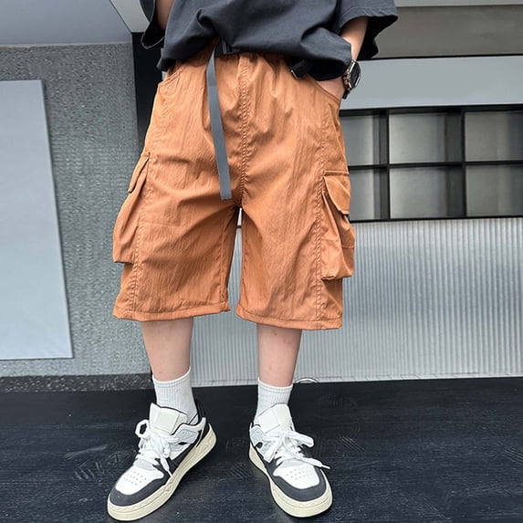 HAYIMI Kids Boys Pants For Daily Wear Loose Fit Versatile Utility Style ...