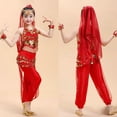 HAYIMI Kids Girls Dance Tops Pants Outfits Set For Outdoor Performances ...