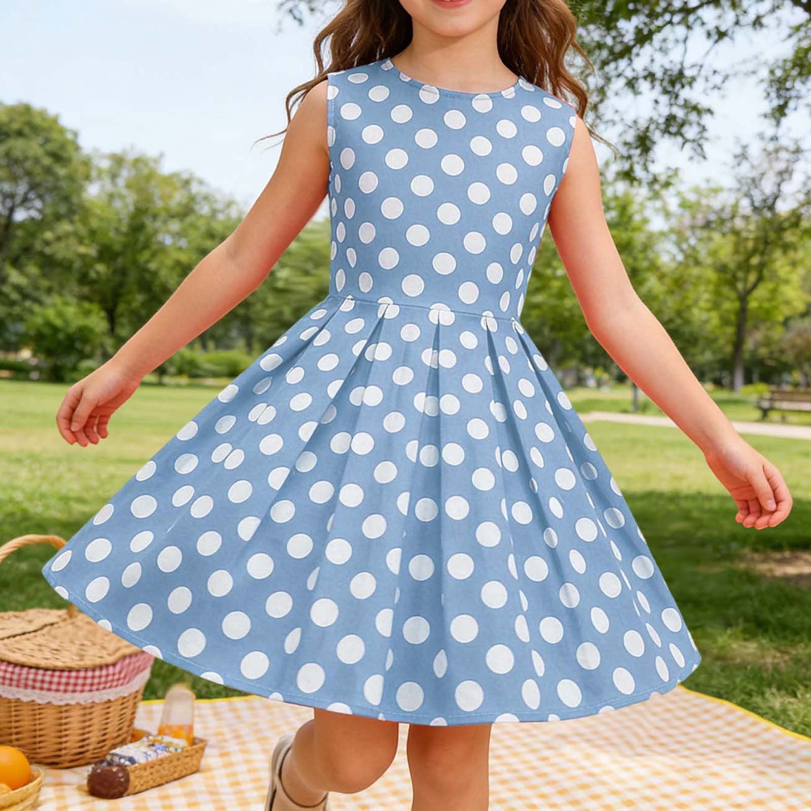 HAYIMI Summer Cute And Fresh Sleeveless Children's Dresses For Family ...