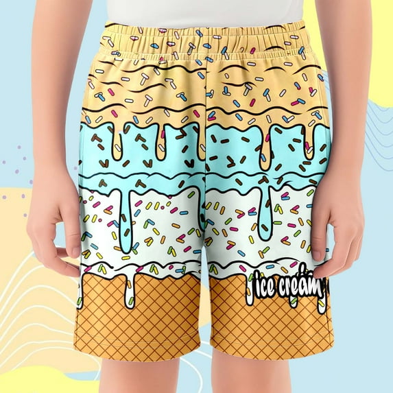 HAYIMI Toddler Girls Kids Comfortable Ice Cream Shorts Casual Baseball ...