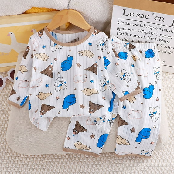 HAYIMI Toddler Kids Girls Shirts Pants Long Sleeve Sleep O-Neck ...