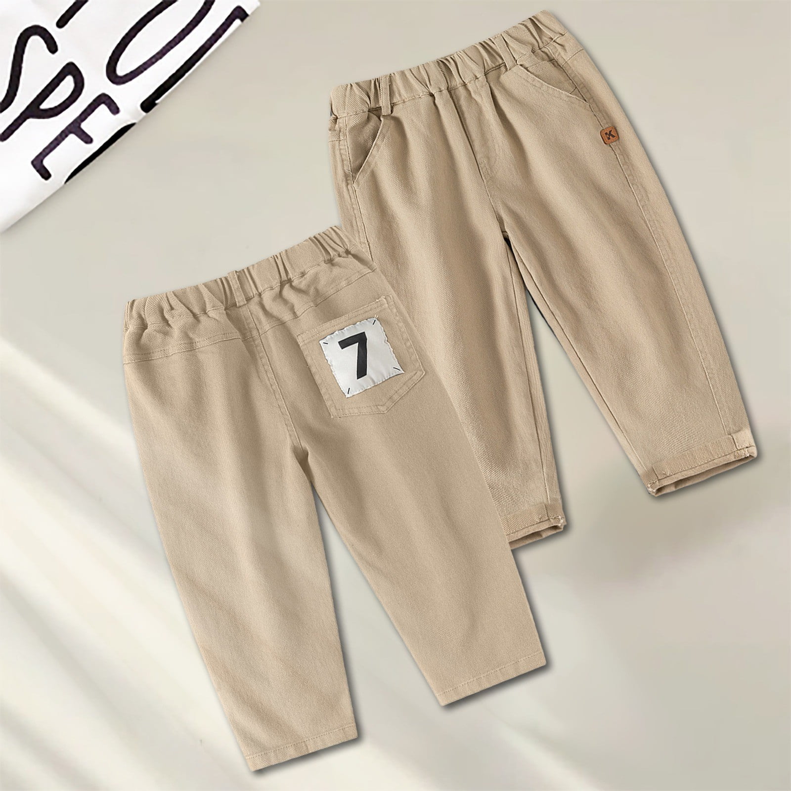 HAYIMI Toddler Pants Boys Casual Loose Fit Long Pants With Pockets ...