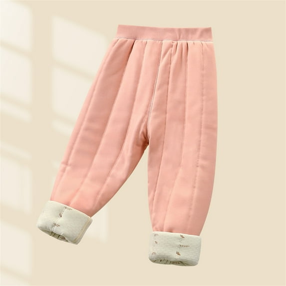HAYIMI Toddler Pants Winter Thermal Pants For Boys Warm Fuzzy Trousers ...